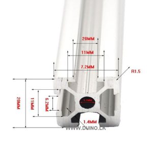 T Slot 2020 Aluminium Extrusion Profile 20 Extrusion Anodized Linear ...