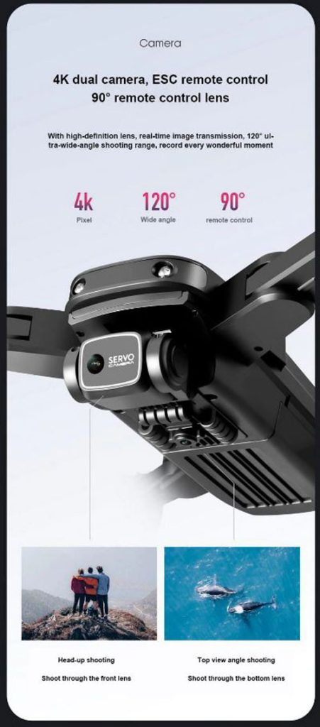 S8000 Optical-Flow Positioning ESC Dual Camera 4K HD UAV Aerial Camera ...