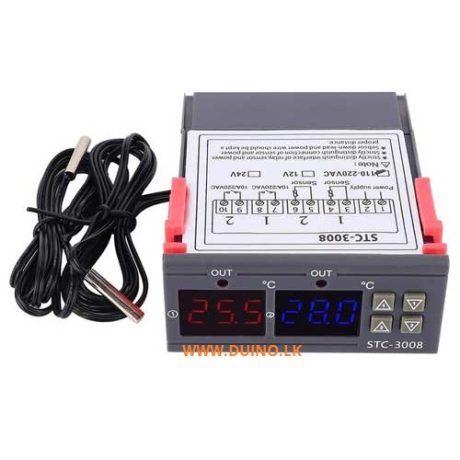 STC-3008 Digital Temperature Controller Thermostat Sensor with Dual NTC ...