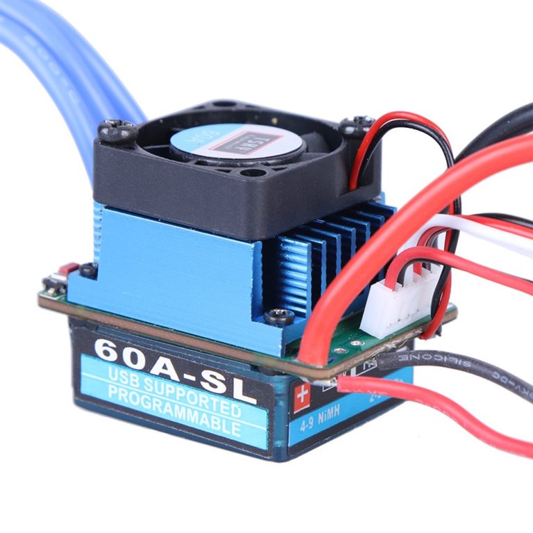 60A ESC Brushless Electric Speed Controller for 1/8 1/10 1/12 RC ...
