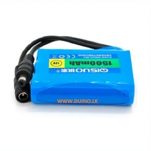 DC 12V 1500mAh Rechargeable Li-Battery Pack - Duinolk | The Biggest ...
