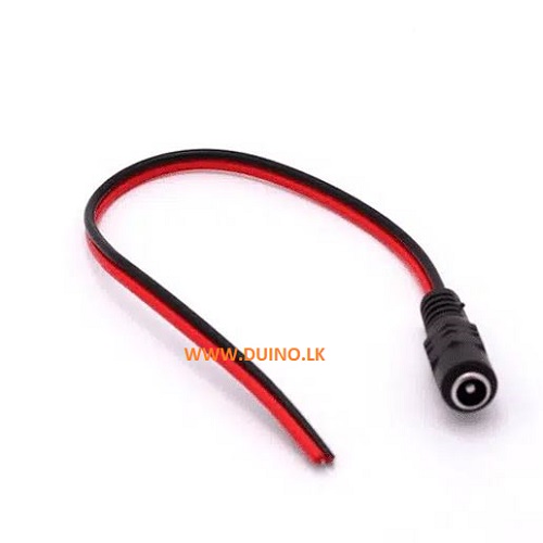 Female DC Jack Connectors 5.5mm X 2.1mm 20cm Wire - Duinolk | The ...