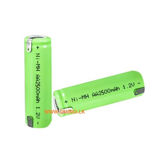 1.2V 2500mAh AA Rechargeable Battery Ni-MH With Welding Tabs *truly ...