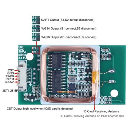 125Khz 13.56Mhz RFID ID IC Card Reader Module - Duinolk | The Biggest ...
