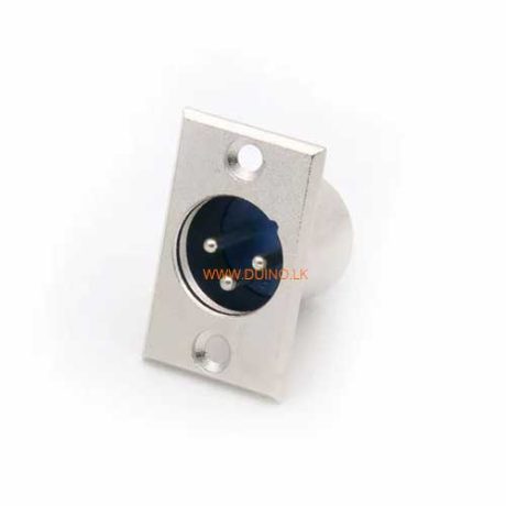 Male XLR Connector Panel Mount 3Pin - Duinolk | The Biggest Arduino ...