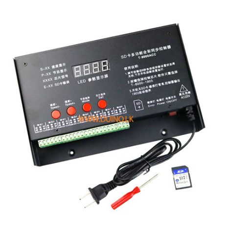 T8000 Pixel LED Controller Ac 220-240V for Ws2801 Ws2811 Lpd8806 Max ...