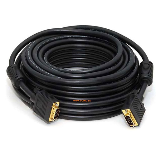 15M VGA to VGA High Quality Cable Computer Monitor TV Projector HD ...