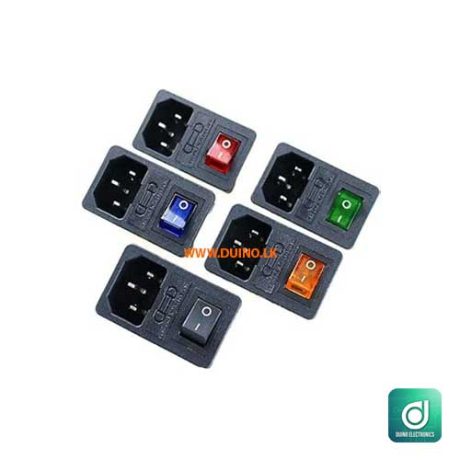 IEC 320 C14 Inlet Power Socket with Rocker Switch Fuse Holder *without ...