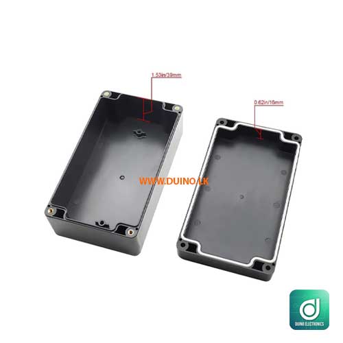158x90x60mm Waterproof Plastic ABS Project Box *Black Enclosure ...