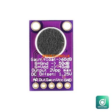 MAX9814 Electret Microphone Amplifier Board MIC Auto Gain Max 40dB/50dB ...