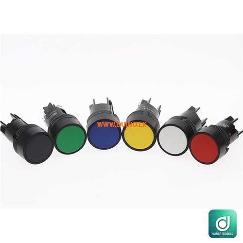 22mm NC Momentary Push Button Switch Red Green Blue Yellow Black White ...