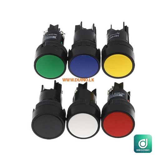 22mm NC Momentary Push Button Switch Red Green Blue Yellow Black White ...