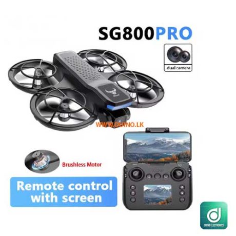 SG800 PRO Mini Drone Dual Camera 4K HD Screen Remote 360° FPV ...
