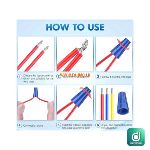 Insulating Insert Twist Electrical Wire Connectors with Spring Wire ...