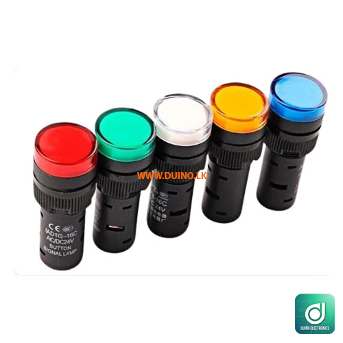 AC 220V 20mA AD22-16DS 16mm Pilot Signal Indicator Lamp LED - Duinolk ...