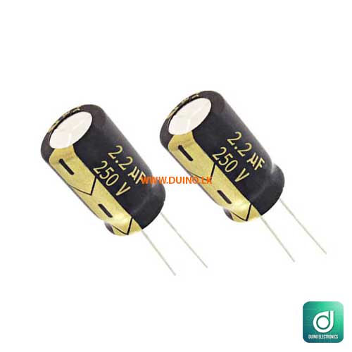 2.2UF 250V Aluminum Electrolytic Capacitors *1pcs - Duinolk | The ...