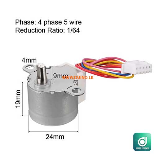 24BYJ48 DC 5V 4-Phase 5-Wire Reduction Stepper Motor Micro Reducer ...